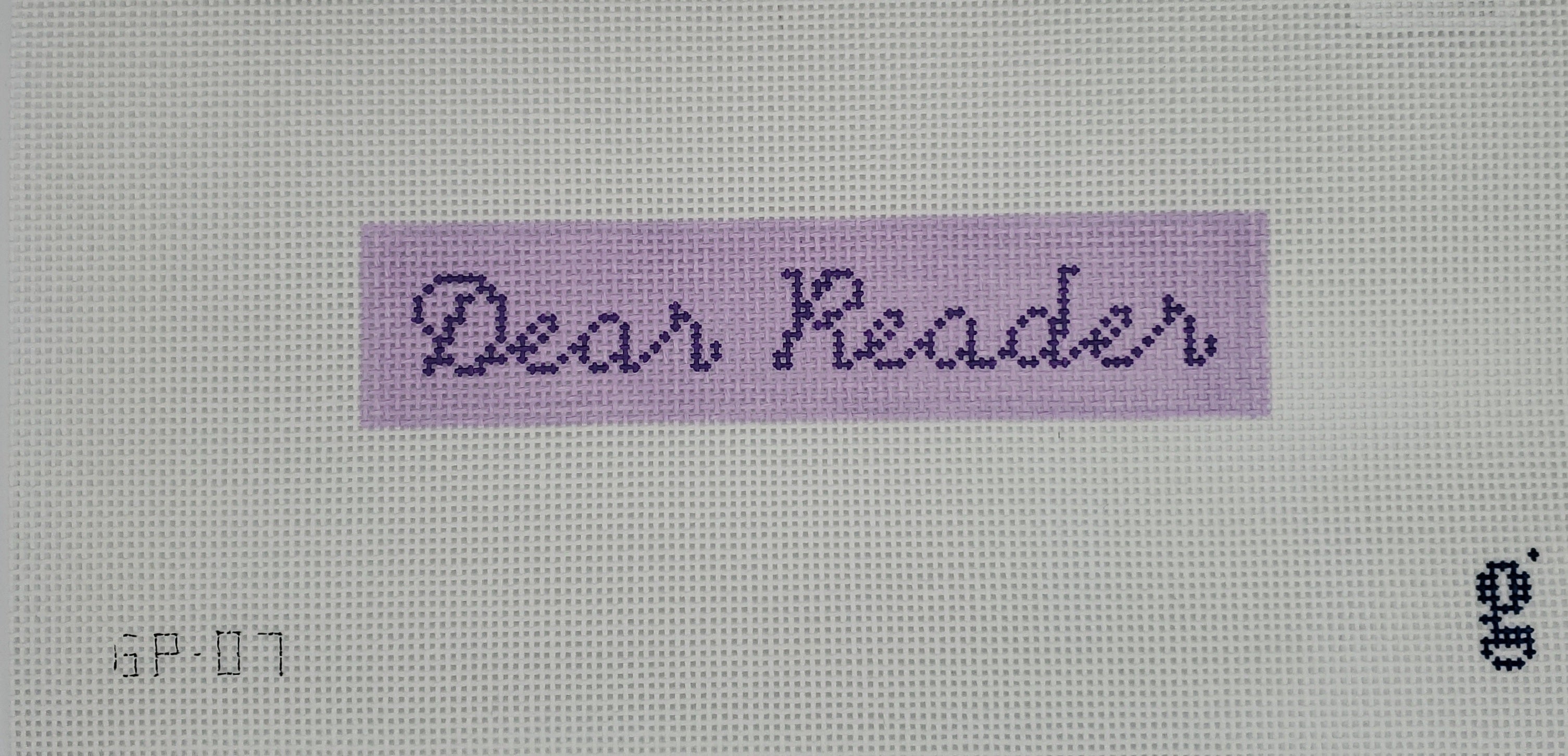 Dearest Gentle Reader Bookmark – Nashville Needleworks